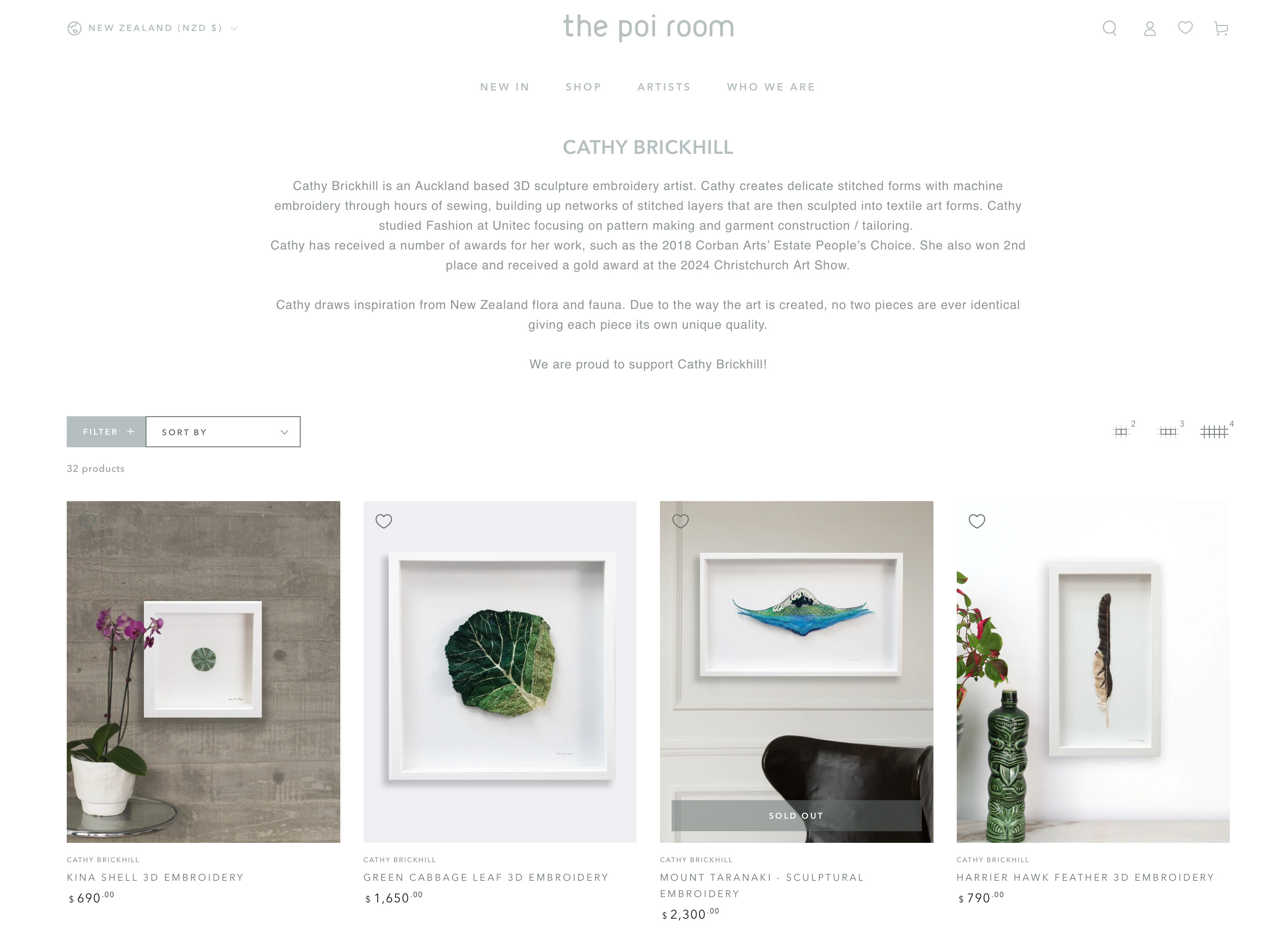 The Poi Room Gallery - now stocking my art work. – Cathy Jane Designs