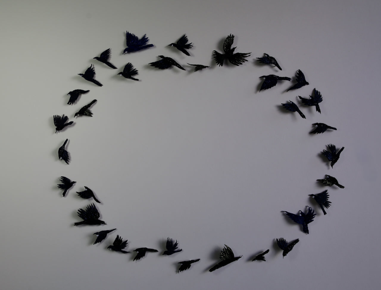 Dance of the Tui 3D Thread Sculpture #7. – Cathy Jane Designs