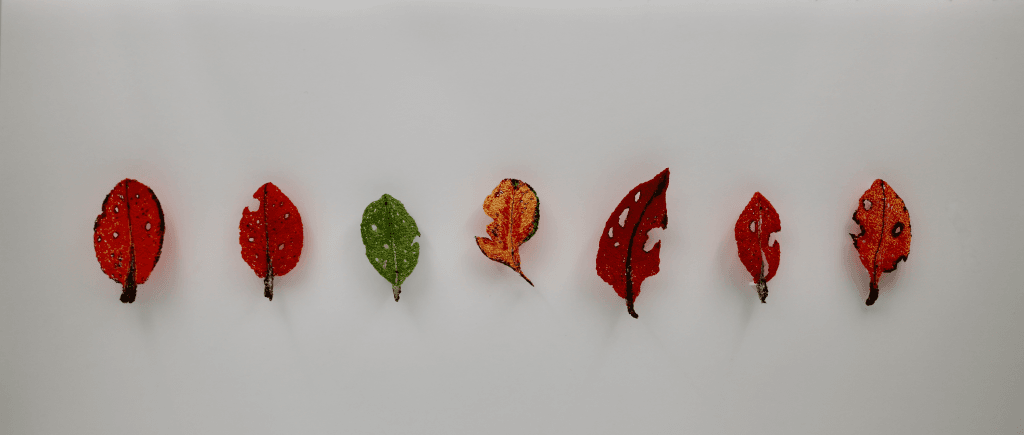 Rata leaves 3D Thread Sculpture. – Cathy Jane Designs